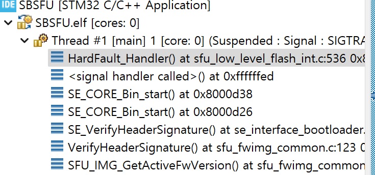 Solved: HardFault_Handler when call prvPortStartFirstTask(... - STMicroelectronics Community