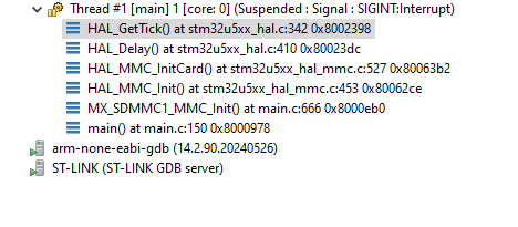 Solved: eMMC init stalls during boot - STMicroelectronics Community