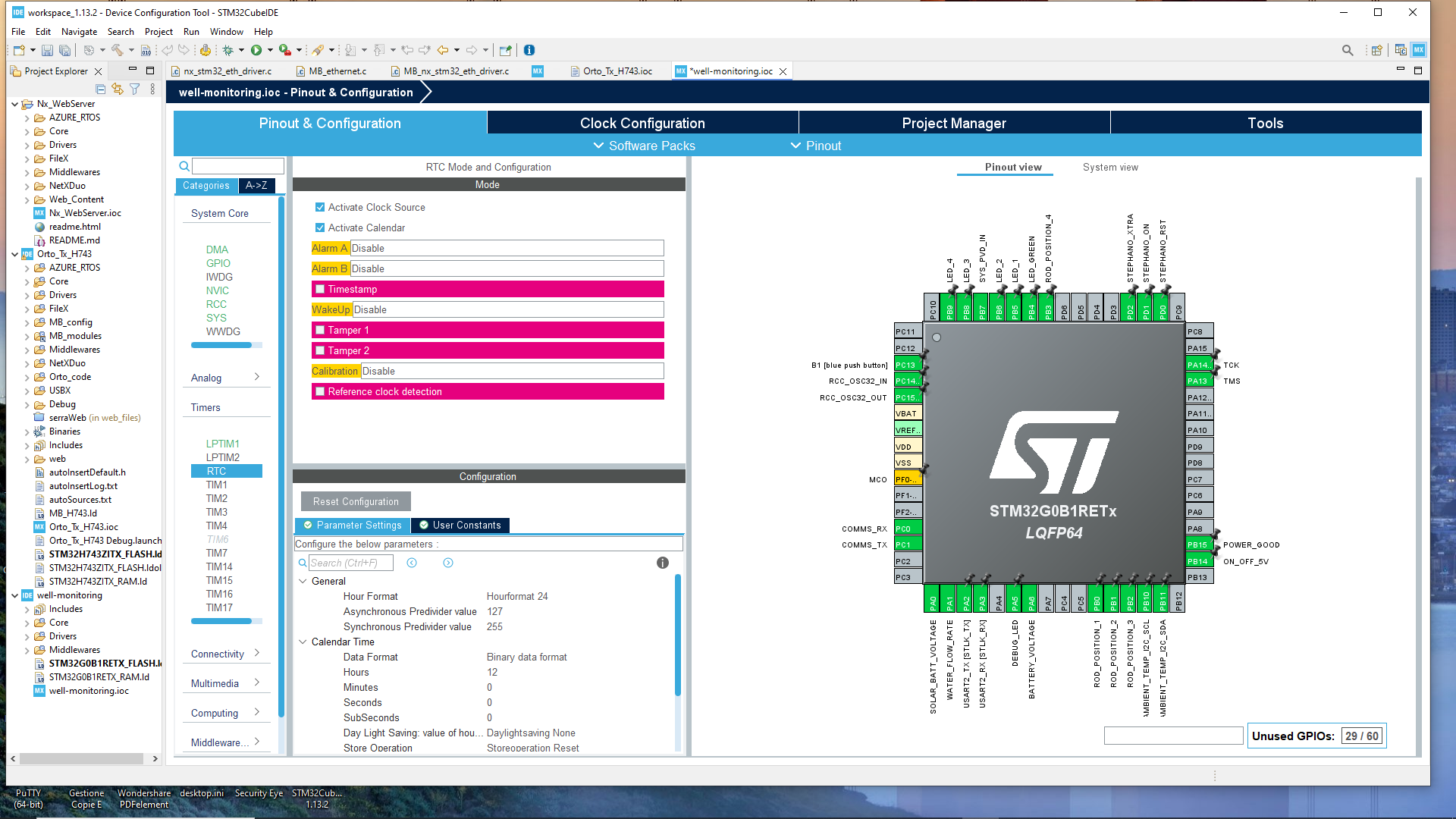 Solved: What is keeping me from enabling the RTC clock? - STMicroelectronics Community