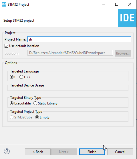 Solved Resolved Stm32cubeide Project Creation Issue Page 3 Stmicroelectronics Community