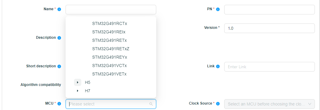 Solved: Motor Control Workbench MCU selection - STMicroelectronics Community