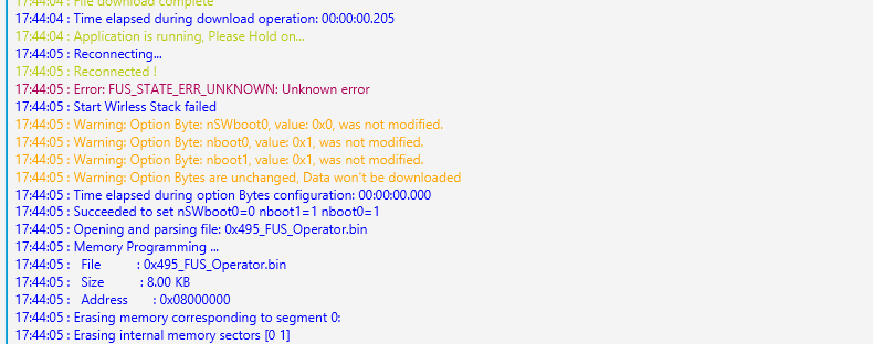 Solved: STM32WB5MMG: Cube Monitor RF refuses to connect - STMicroelectronics Community