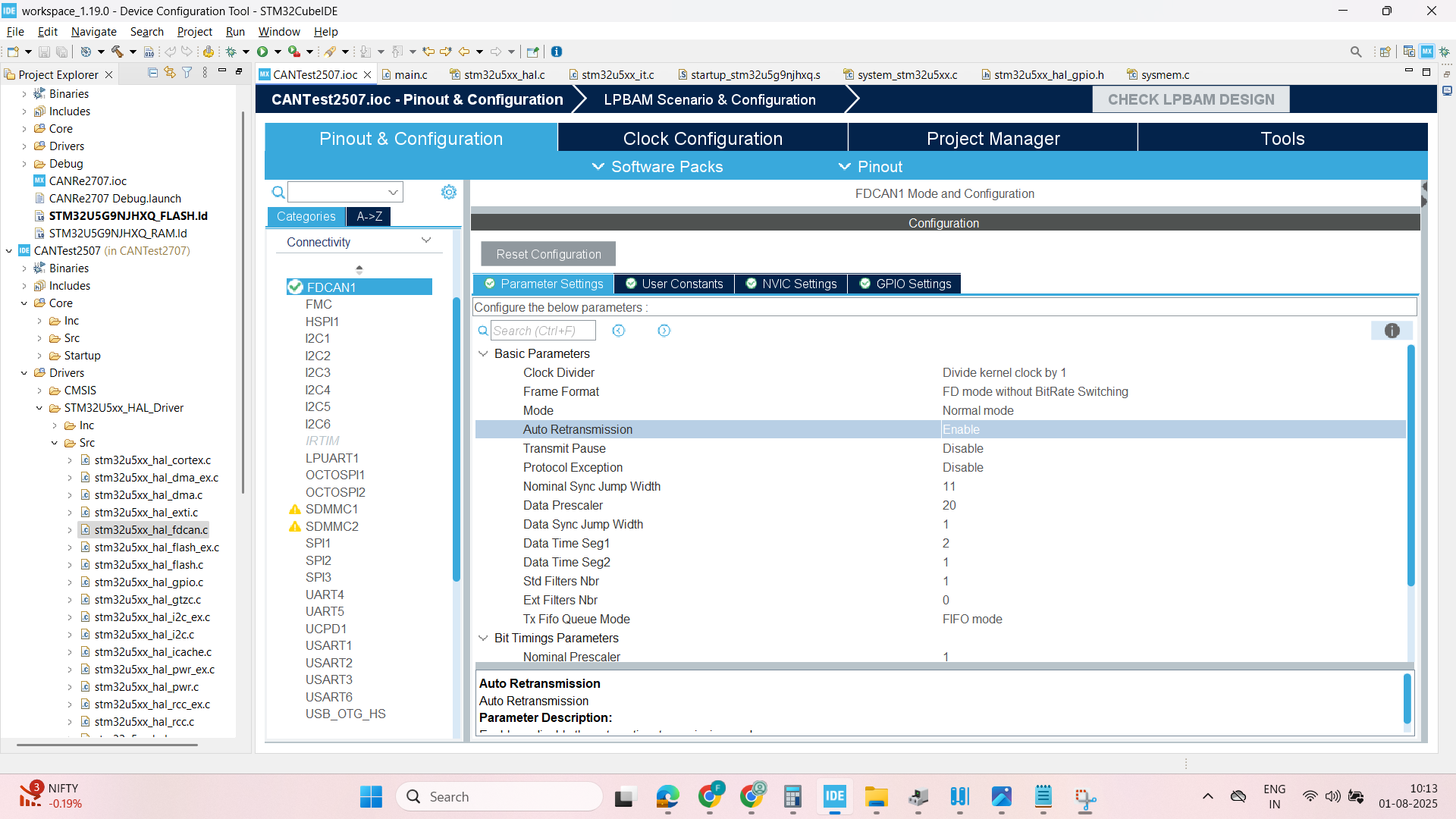 CAN FD communication - STMicroelectronics Community