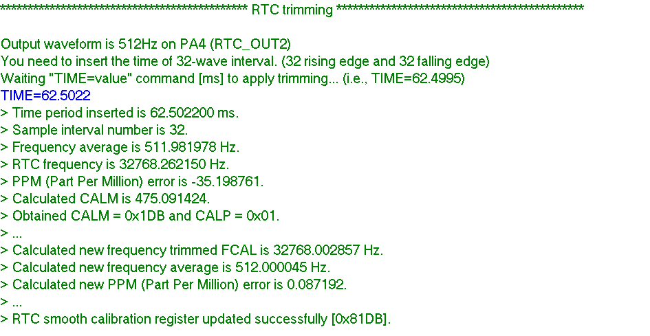 STM32G0B0REx RTC smooth calibration - STMicroelectronics Community