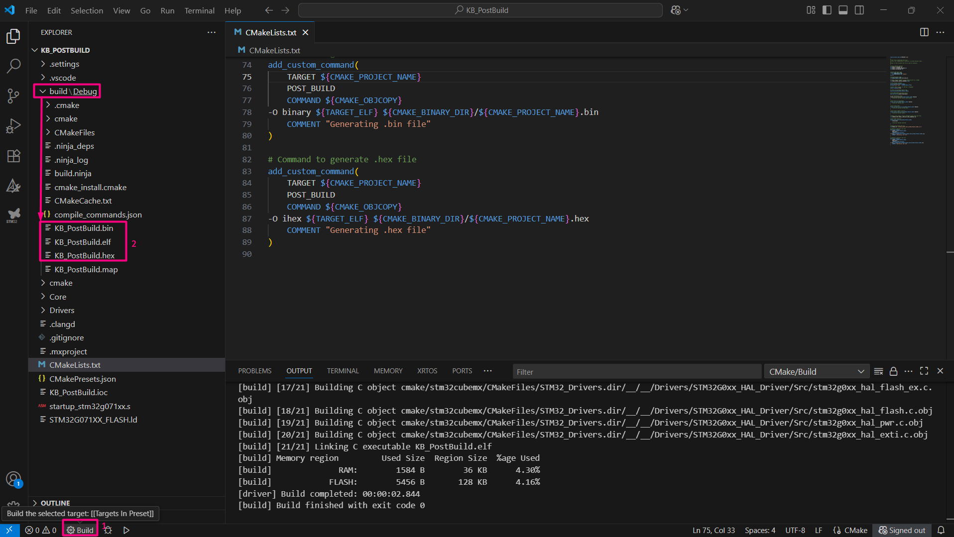 How To Add Post Build Commands In Vs Code Stmicroelectronics Community