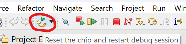 Solved: Add reset MCU command to debug toolbar - STMicroelectronics Community