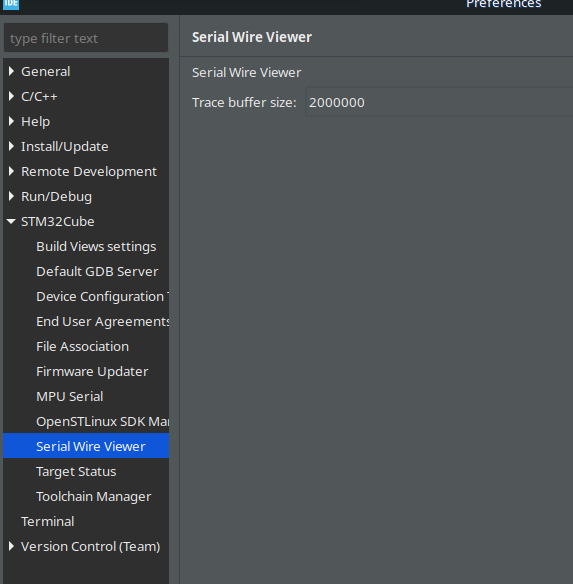 Trace buffer is full - using the SWV viewer - STMicroelectronics Community