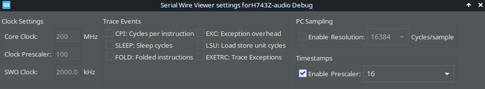 Trace buffer is full - using the SWV viewer - STMicroelectronics Community