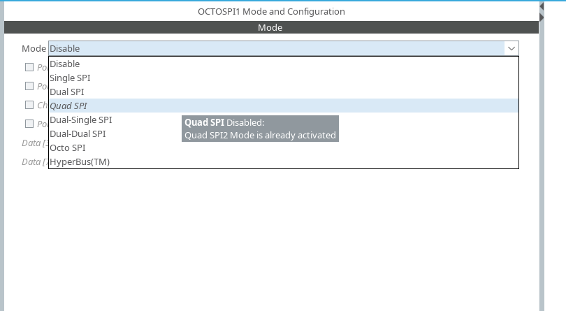 STM32CubeIDE 1.19.0 Problem migrating OCTOSPI2 (ST... - STMicroelectronics Community