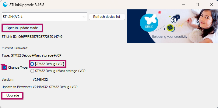 How to change readout protection (RDP) level witho... - STMicroelectronics Community