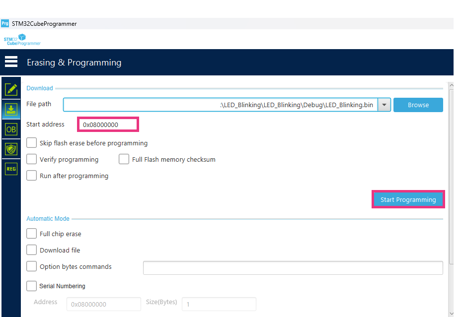 How to change readout protection (RDP) level witho... - STMicroelectronics Community