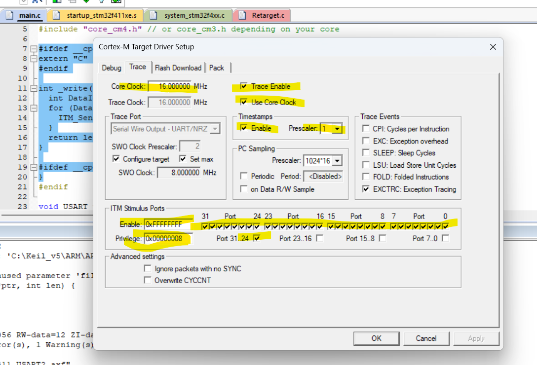 Solved: Debugging with ITM not working with SWV in STM32Cu ...