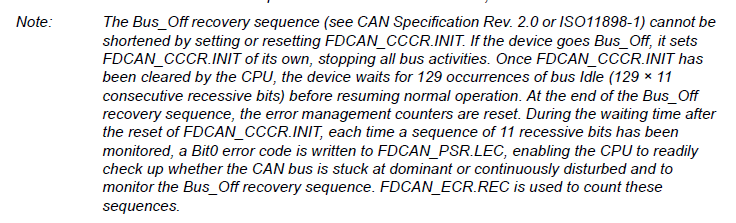 Solved: It's not possible to reset the FDCAN instance indi... - STMicroelectronics Community
