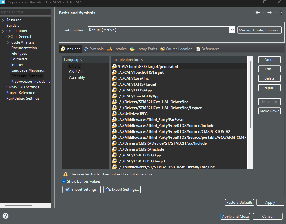 TouchGFX error: no declaration matches ERROR - STMicroelectronics Community