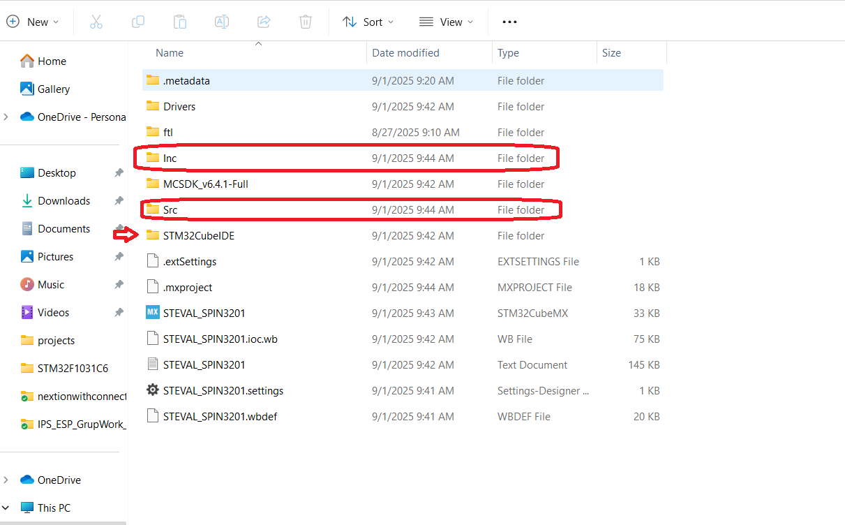 Why STM32CUbeIde does not create Core folder worki... - STMicroelectronics Community