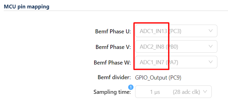 Solved: Why are 3 ADC pins configured in 6-step BLDC SDK ...