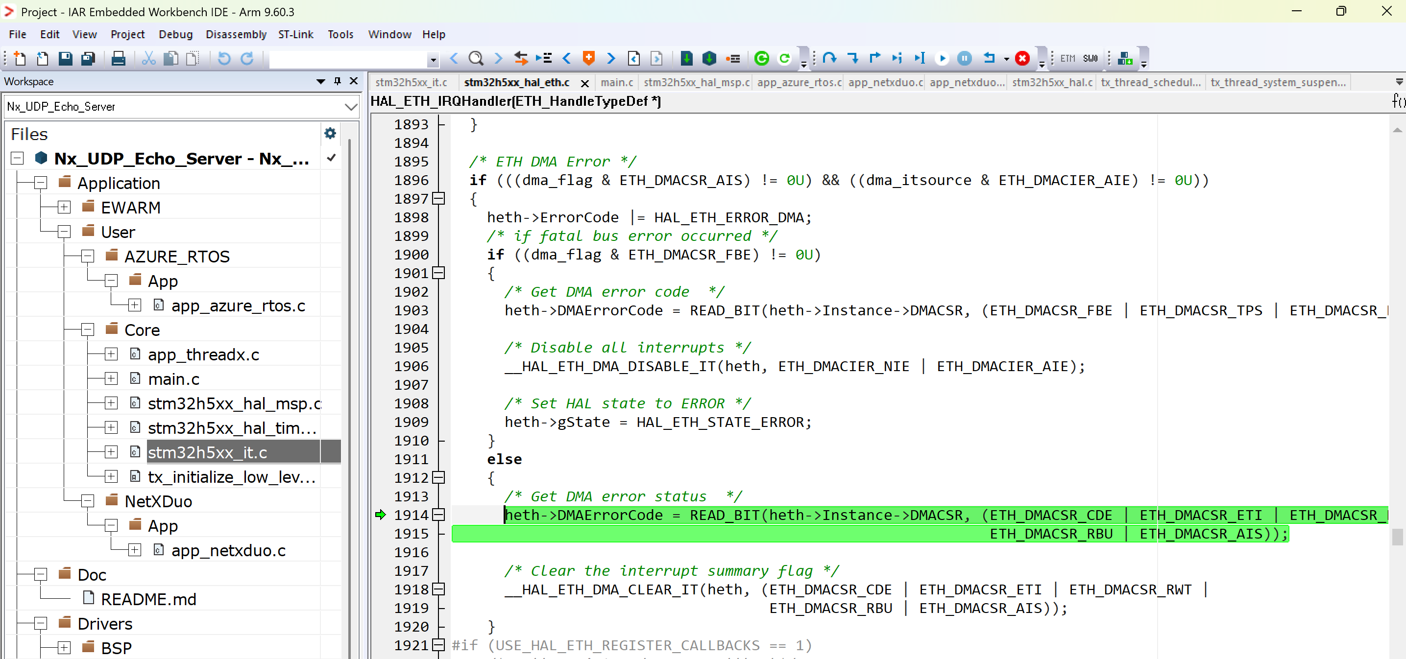 Solved: Issue with Nx_UDP_Cho_Server example / NUCLEO-H563... - STMicroelectronics Community