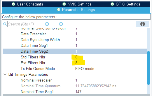 Solved: FDCAN - DUAL ID FILTER - STMicroelectronics Community