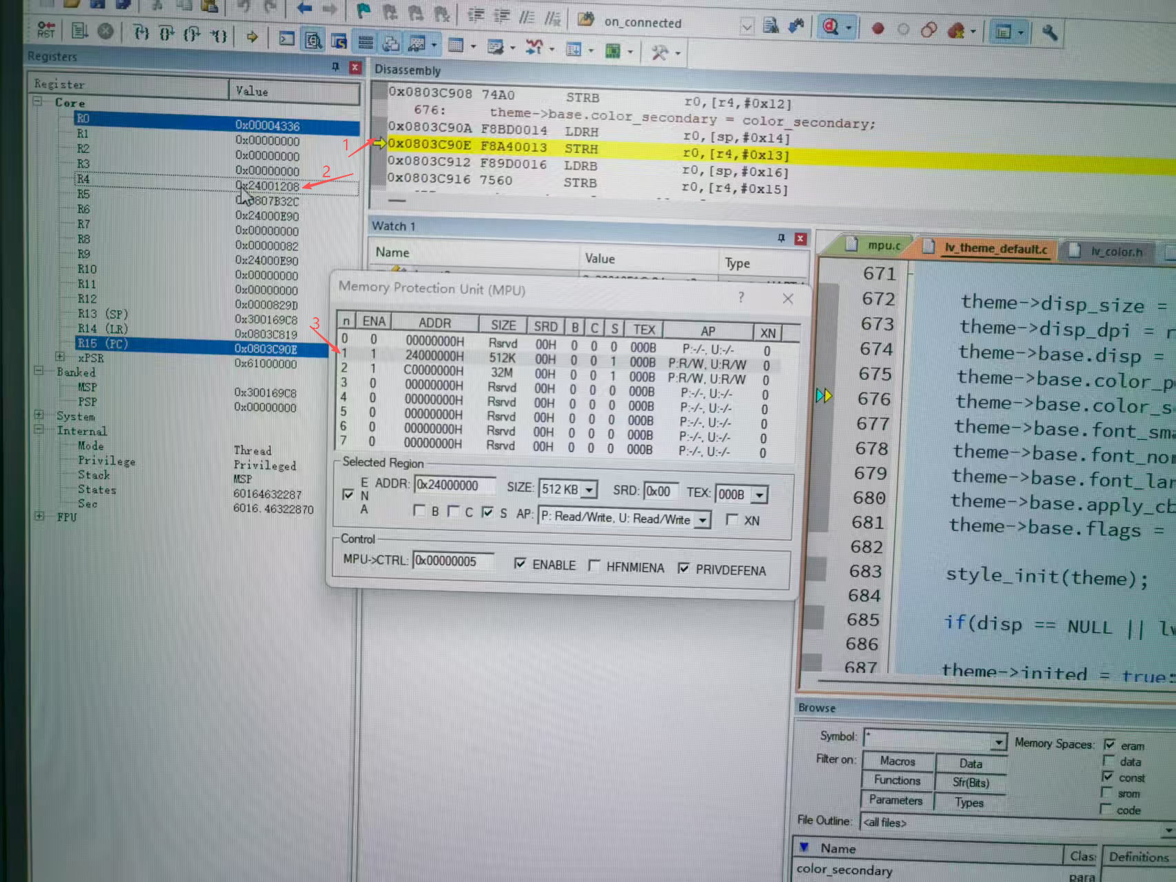 MPU causes unaligned access fault - STMicroelectronics Community