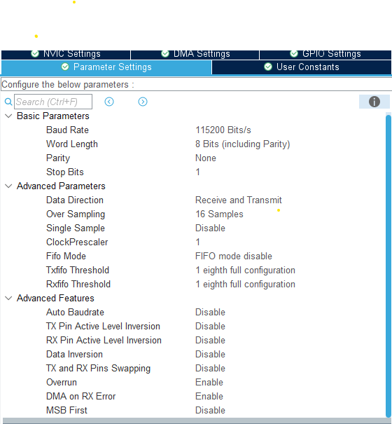STM32L562 UART Data Rx packet loss - STMicroelectronics Community