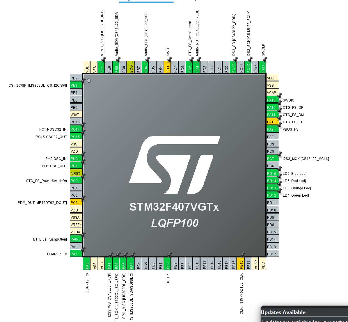 UART doesn't work on STM32F407G-DISC1 - STMicroelectronics Community