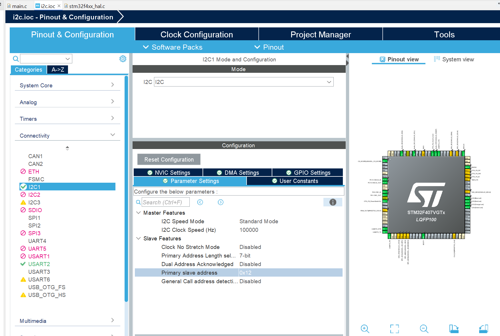 Solved: STM32F407 I2C Addressing Problem - STMicroelectronics Community