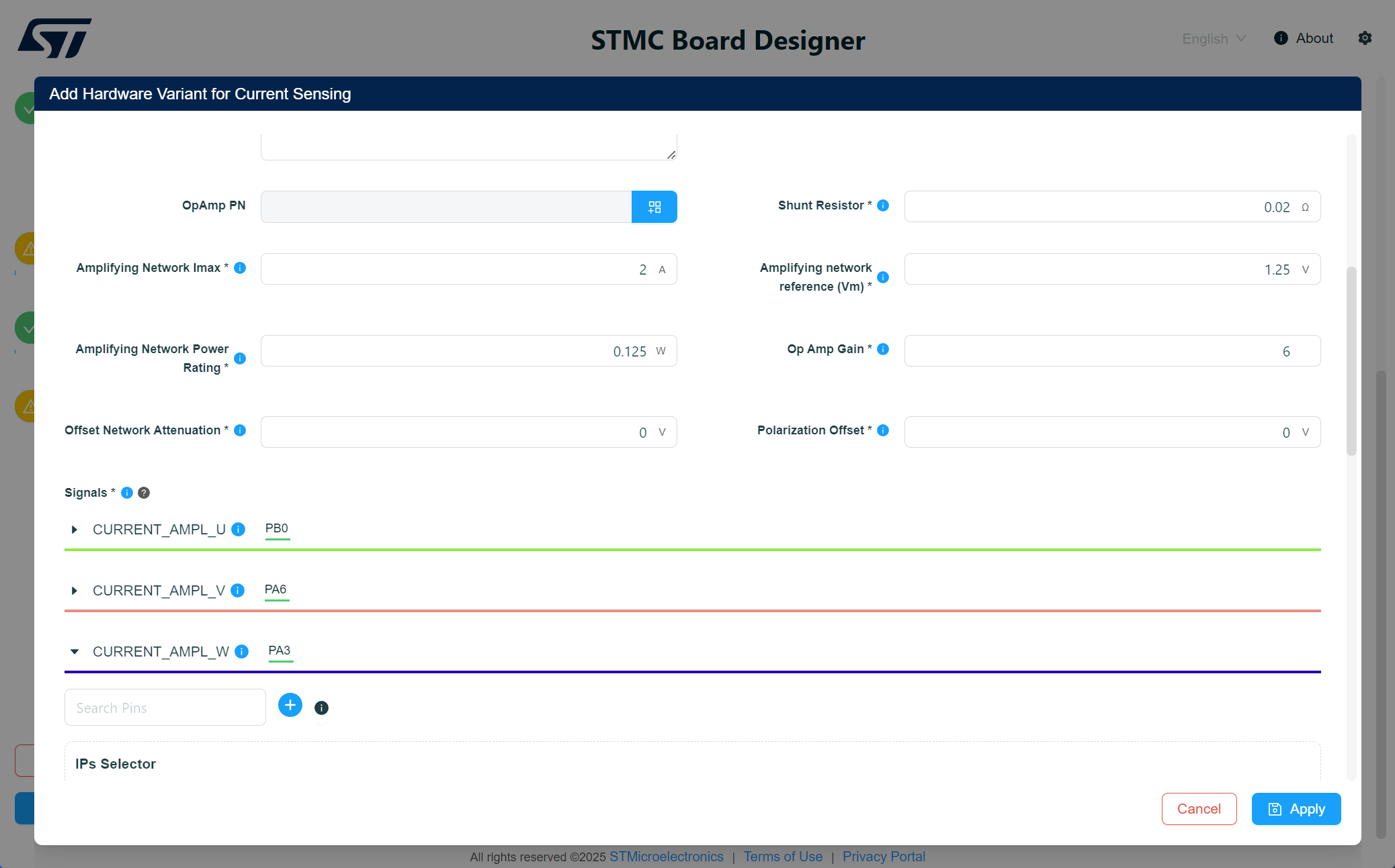 pin conflict on MCSDK board designer - STMicroelectronics Community