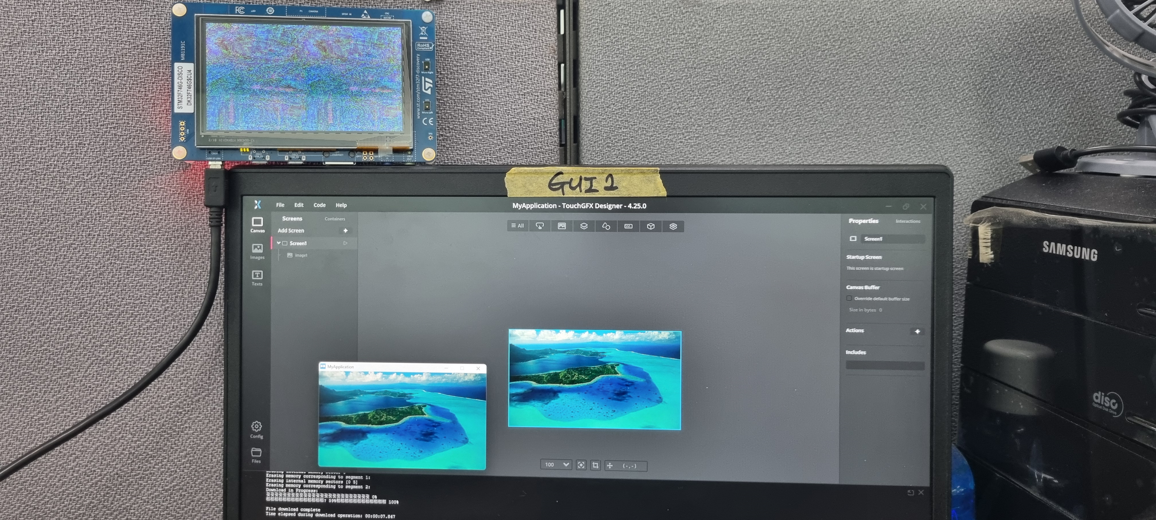 Solved: Problem displaying images with TouchGFX on STM32F7... - STMicroelectronics Community