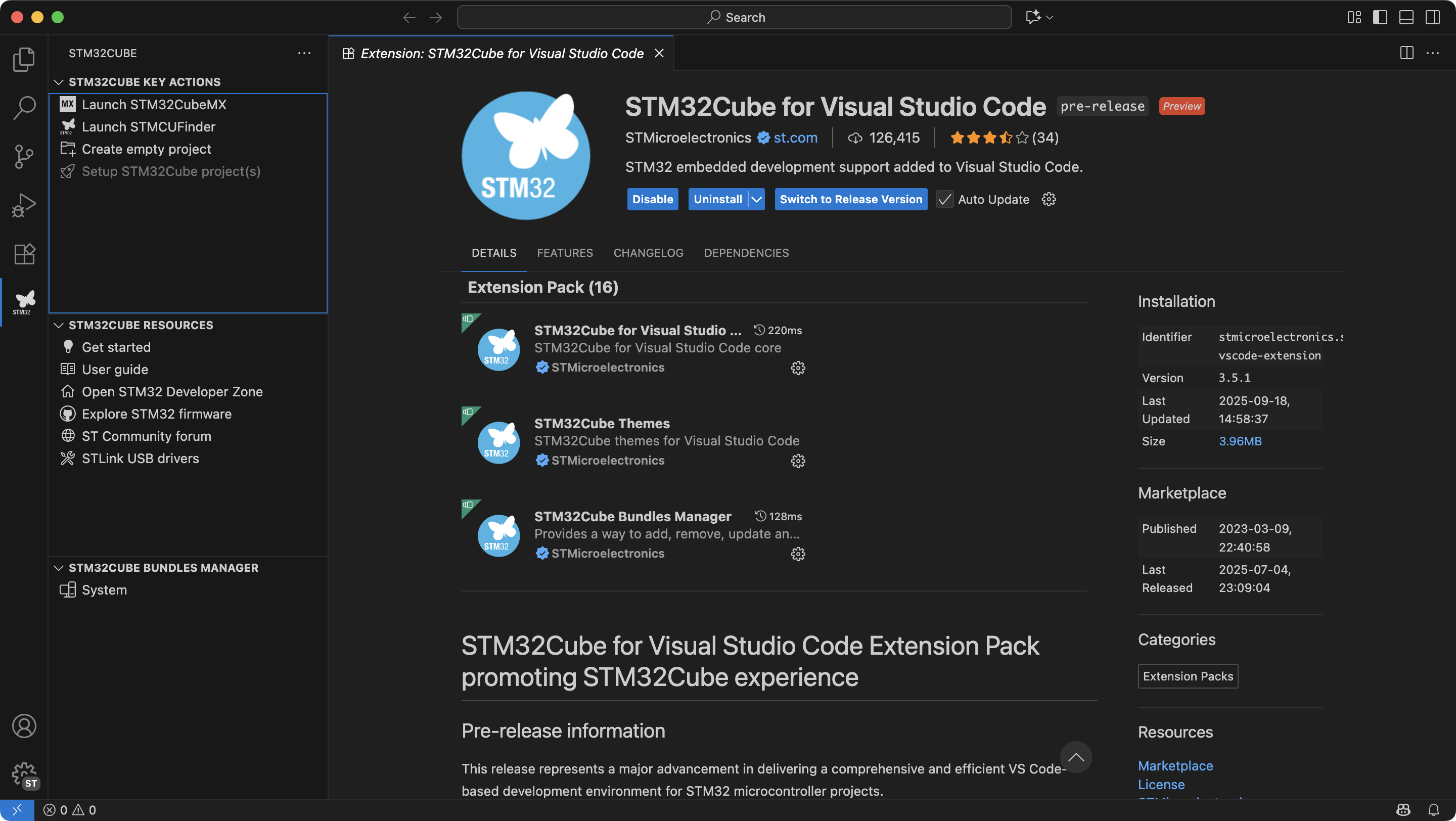 Solved: After installing STM32Cube for Visual Studio Code,... - STMicroelectronics Community