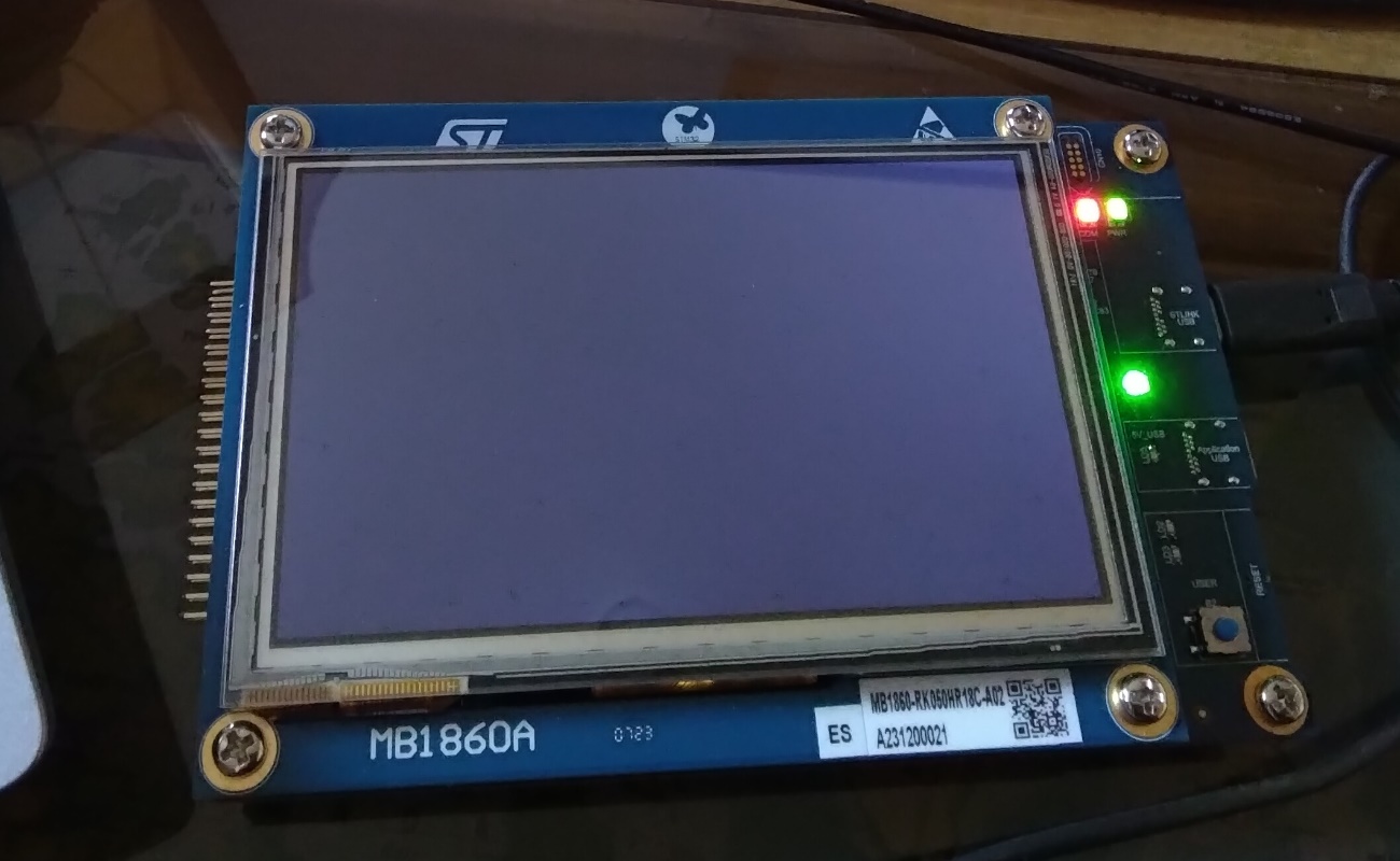 Solved: Blank screen on the STM32U5G9 board with TouchGFXD ...