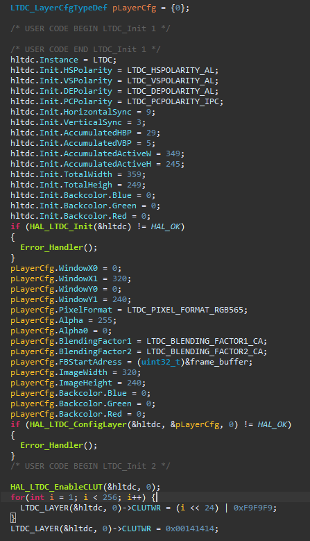 Solved: LTDC pixel format 565 does not produce output with... - STMicroelectronics Community