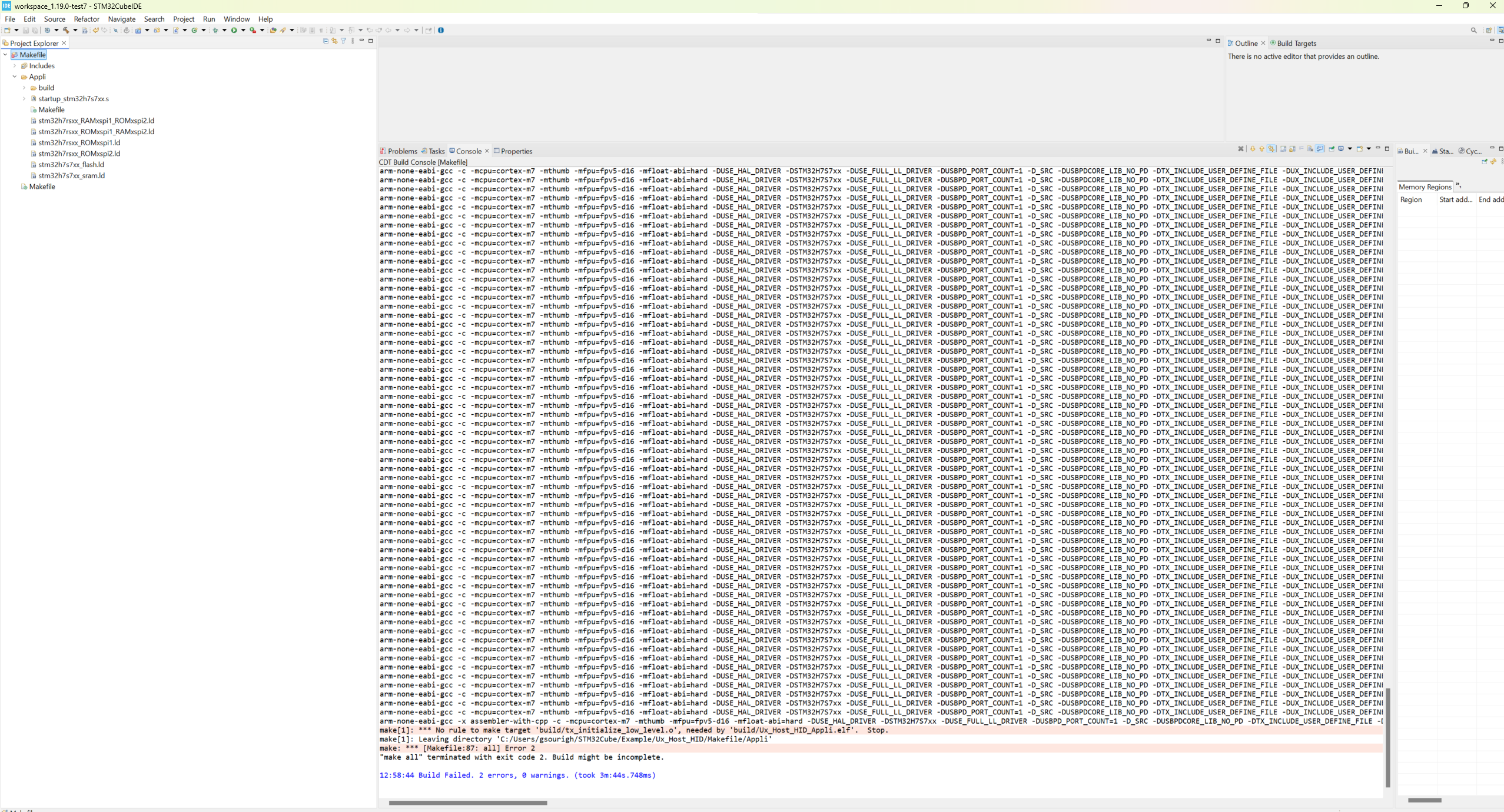 Make file rule failures. No rule to make target fo ...