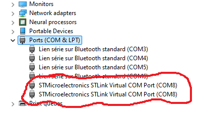Solved: Duplicated Virtual COM Port number on Windows - STMicroelectronics Community
