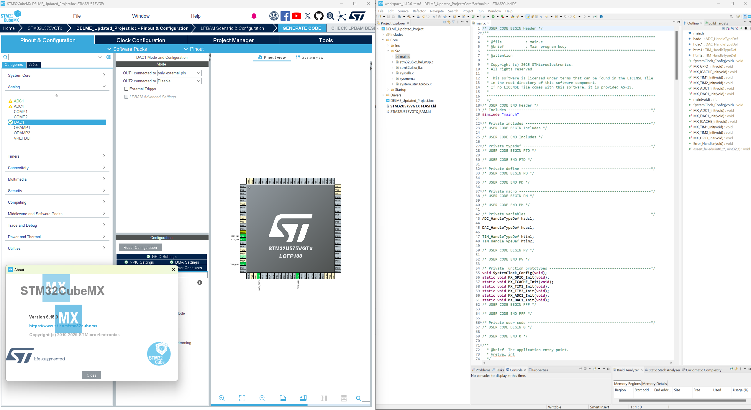 Solved: CubeMX 6.15 does not regenerate code - STMicroelectronics Community