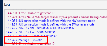 How to solve "Error: No STM32 target found!" using... - STMicroelectronics Community