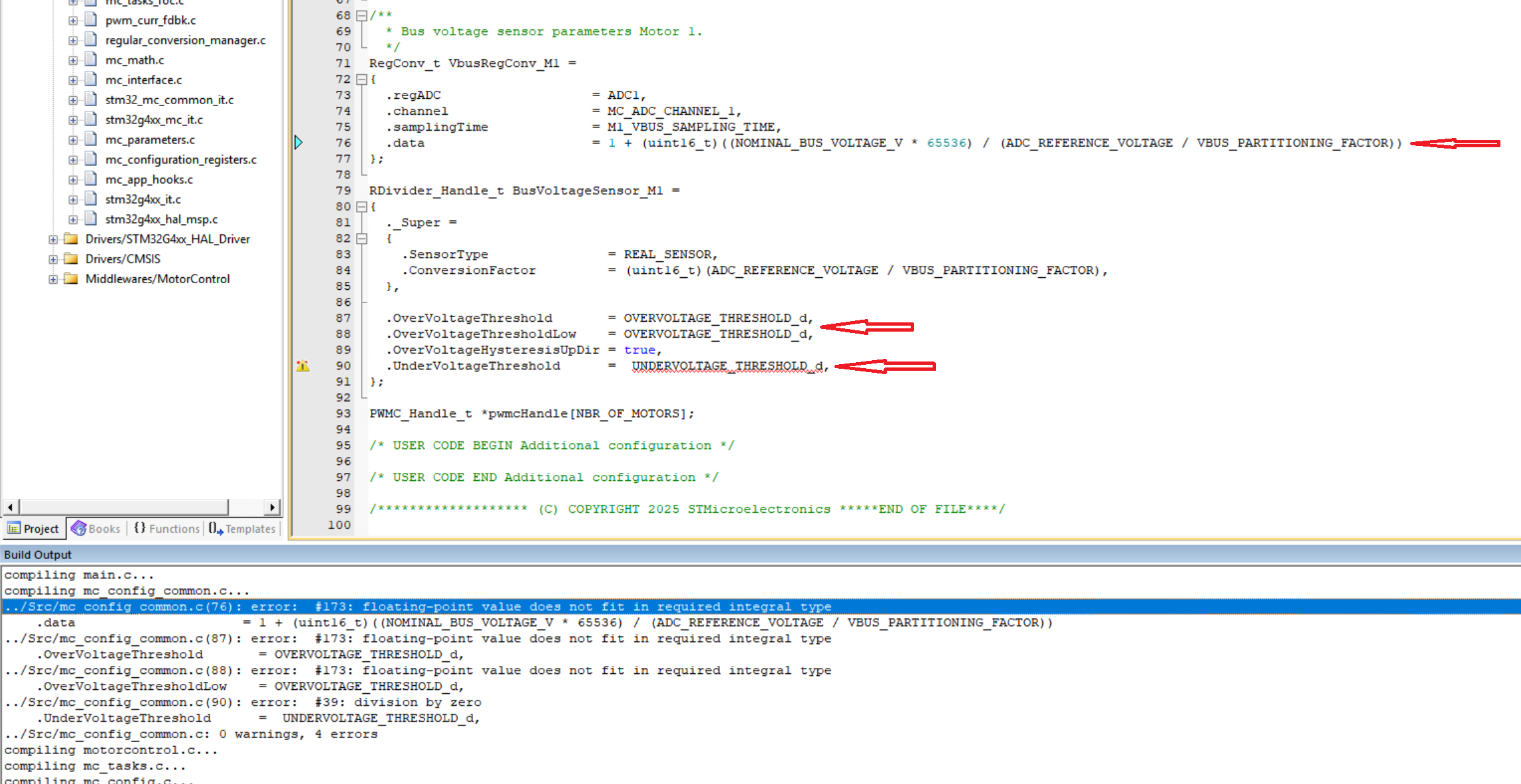 Solved: The project generated by MCSDK 6.4.1 compile with ... - STMicroelectronics Community
