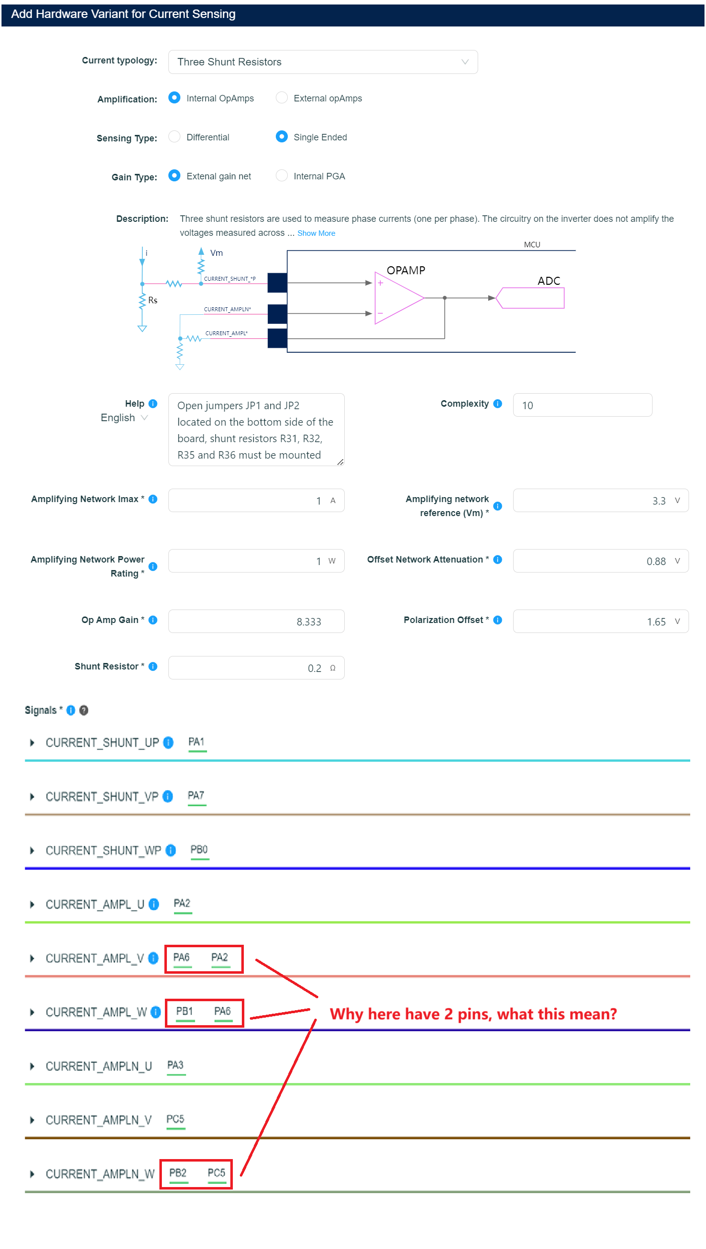 How to config current sensing in MCSDK6? - STMicroelectronics Community