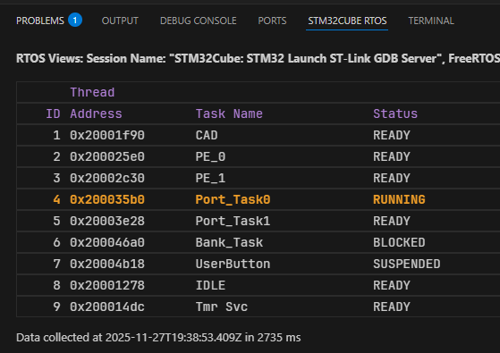 Solved: STM32CUBE RTOS STATE NOT RUNNING - STMicroelectronics Community