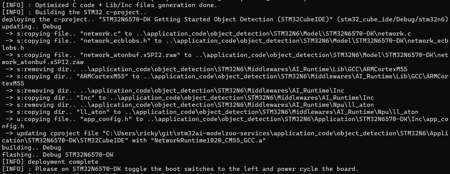 Solved: Board programming failed during Object Detection S ...
