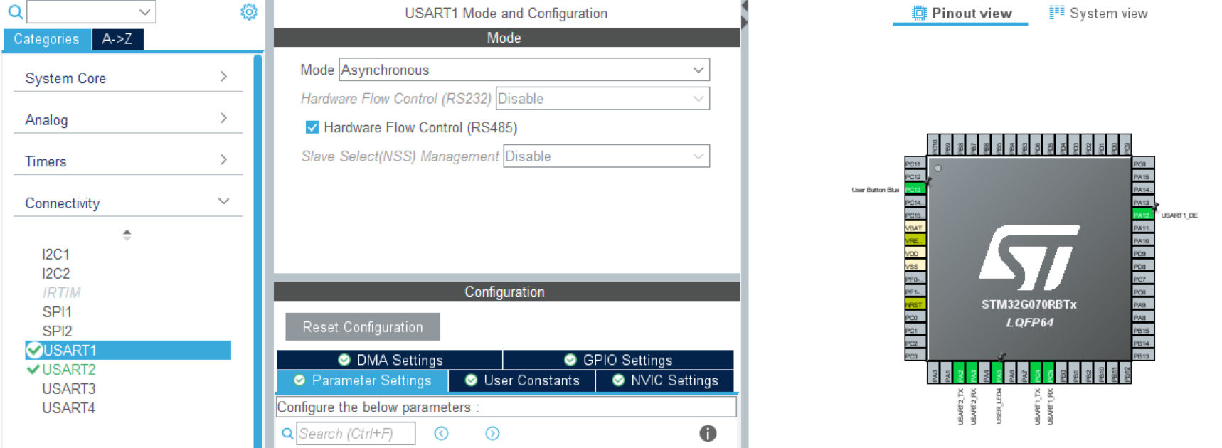 Solved: STM32 Nucleo-64 G070RB Board USART1 Modbus RTU Mas... - Page 2 ...