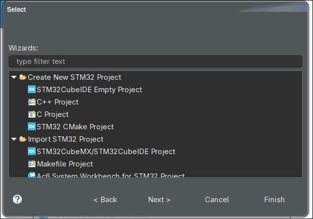 Solved: CubeIDE does not have "STM32 project" option in "C... - STMicroelectronics Community