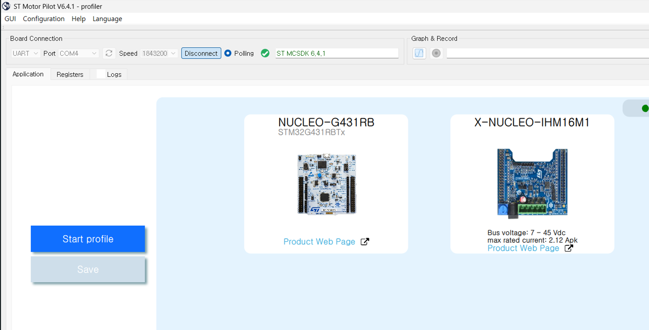 Absence of "Start Hall Profiling" in Motor Pilot 6 ...