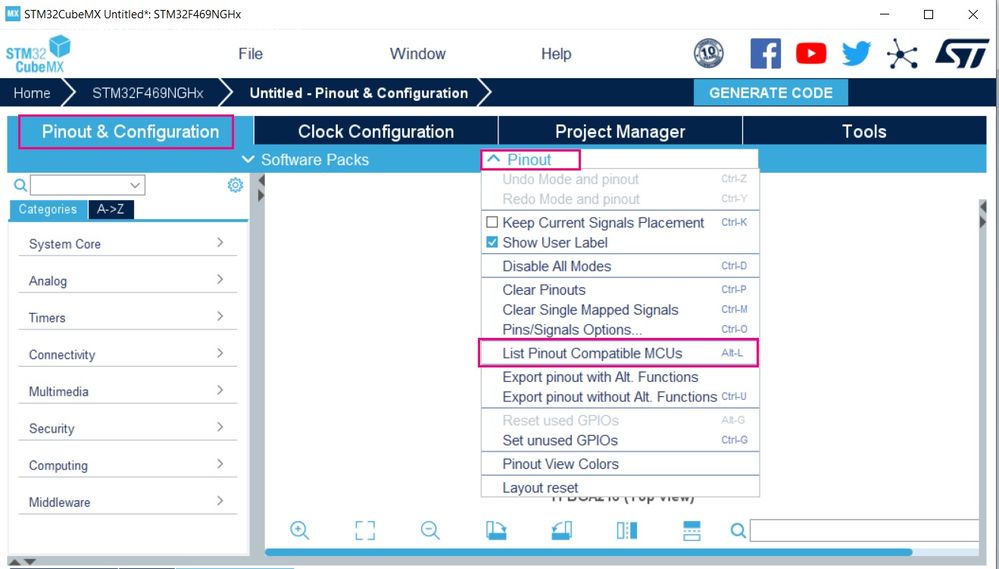 Mcu1 To Mcu2 Migration Option Within Stm32cubeide Stmicroelectronics Community 