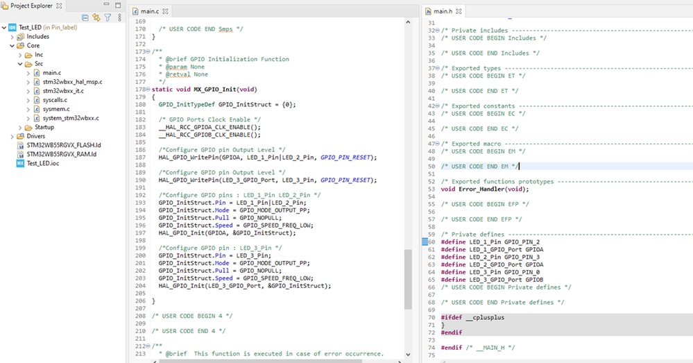 Solved: How to make the CubeMX generate the code with the ... Solved: How to make the CubeMX generate the code with the ...