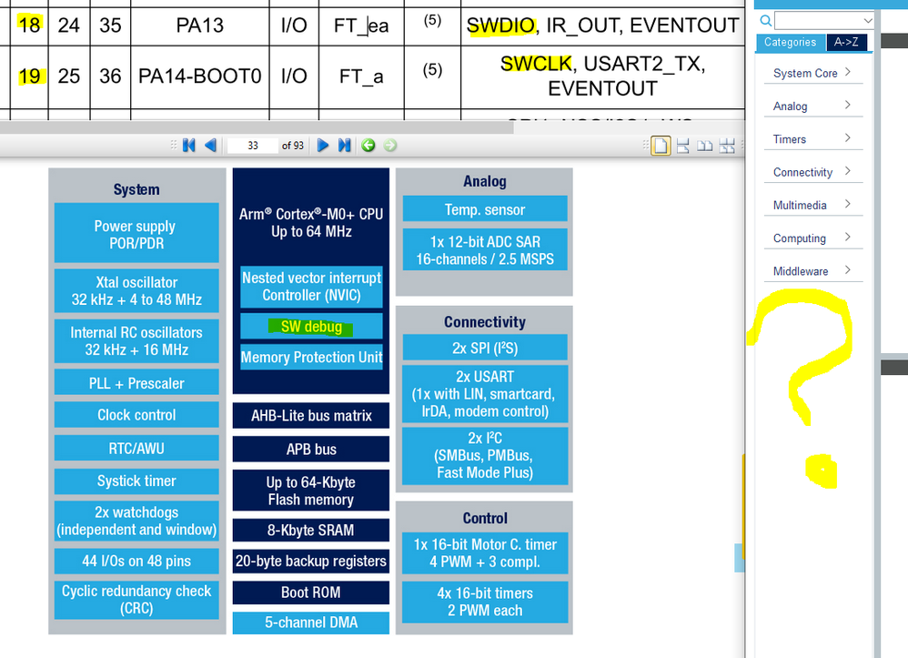 How do I enable serial wire debugging for STM32G03 ... How do I enable serial wire debugging for STM32G03 ...