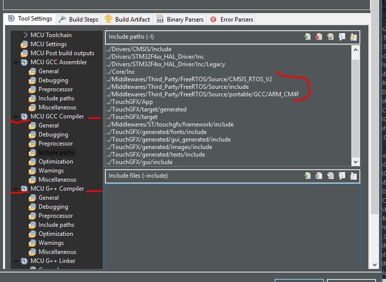 Trabl With Touchgfx Cube Ide Freertos V2 Stmicroelectronics Community 