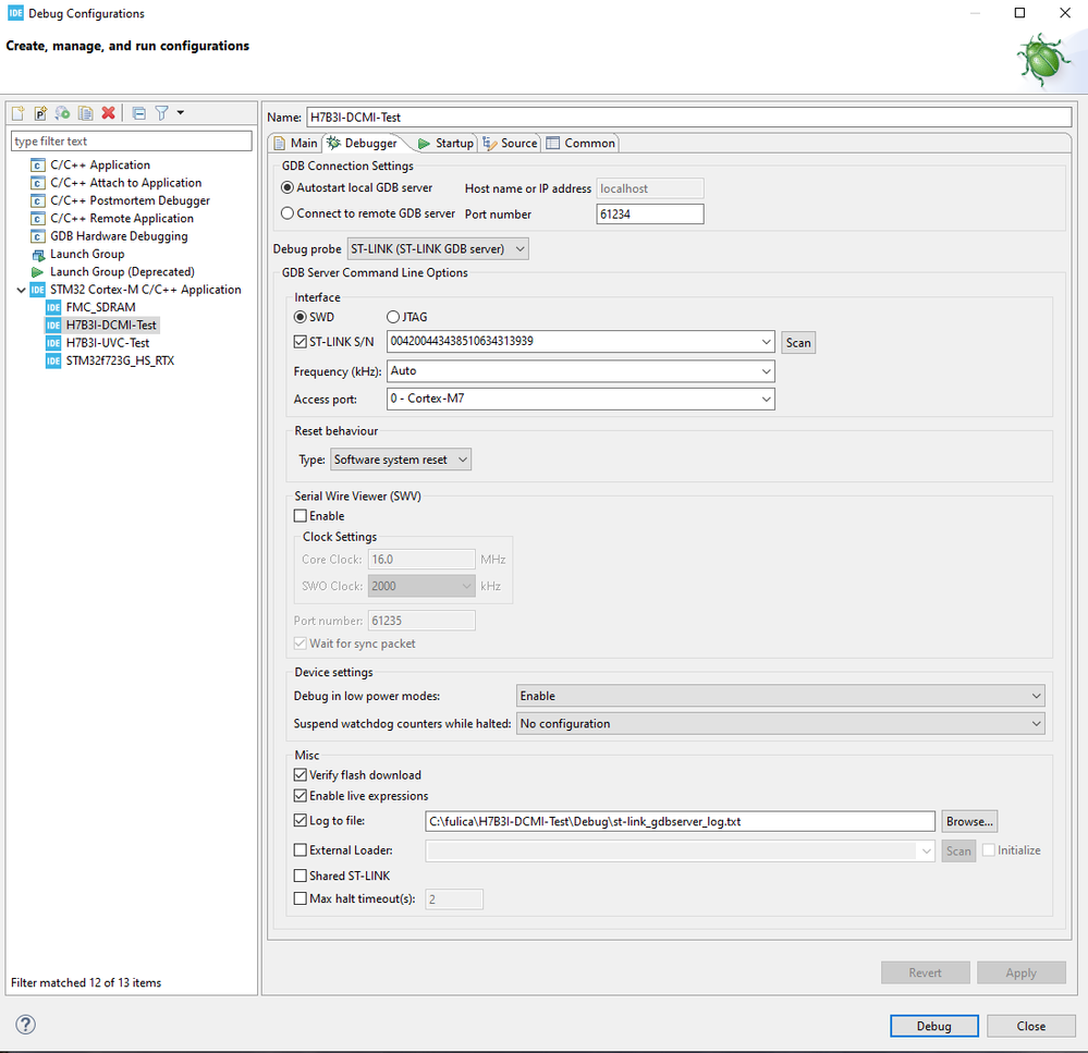I could not connect debugger on the STM32CubeIDE 1 ... I could not connect debugger on the STM32CubeIDE 1 ...