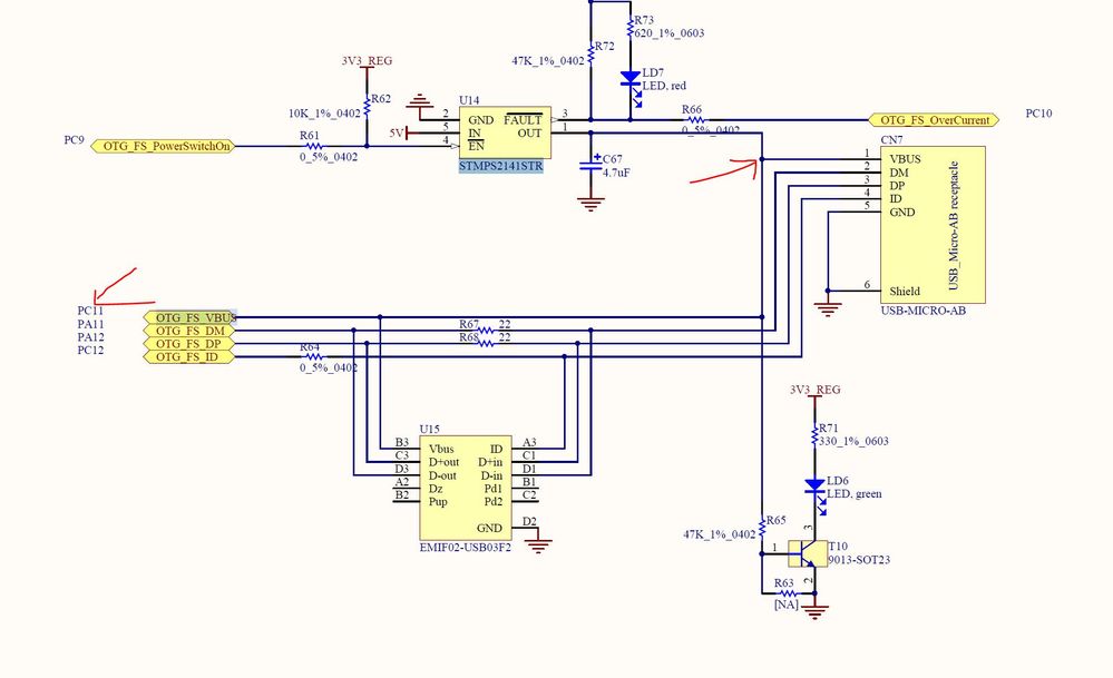 Stm32l476g Discovery Board Vbus Voltage On Pc11 Stmicroelectronics