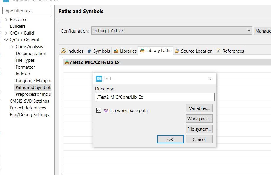 STM32CubeIDE can't find DSP static library - Page 2 ... STM32CubeIDE can't find DSP static library - Page 2 ...