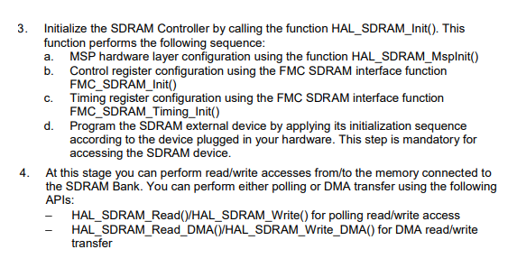 SDRAM initialisation with CubeMX - STMicroelectronics Community SDRAM initialisation with CubeMX - STMicroelectronics Community